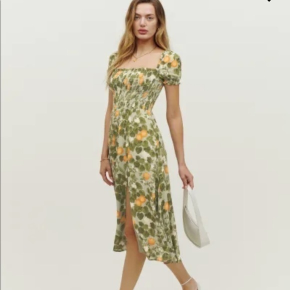 Reformation | Dresses | Reformation Inka Dress In Orange Grove New ...